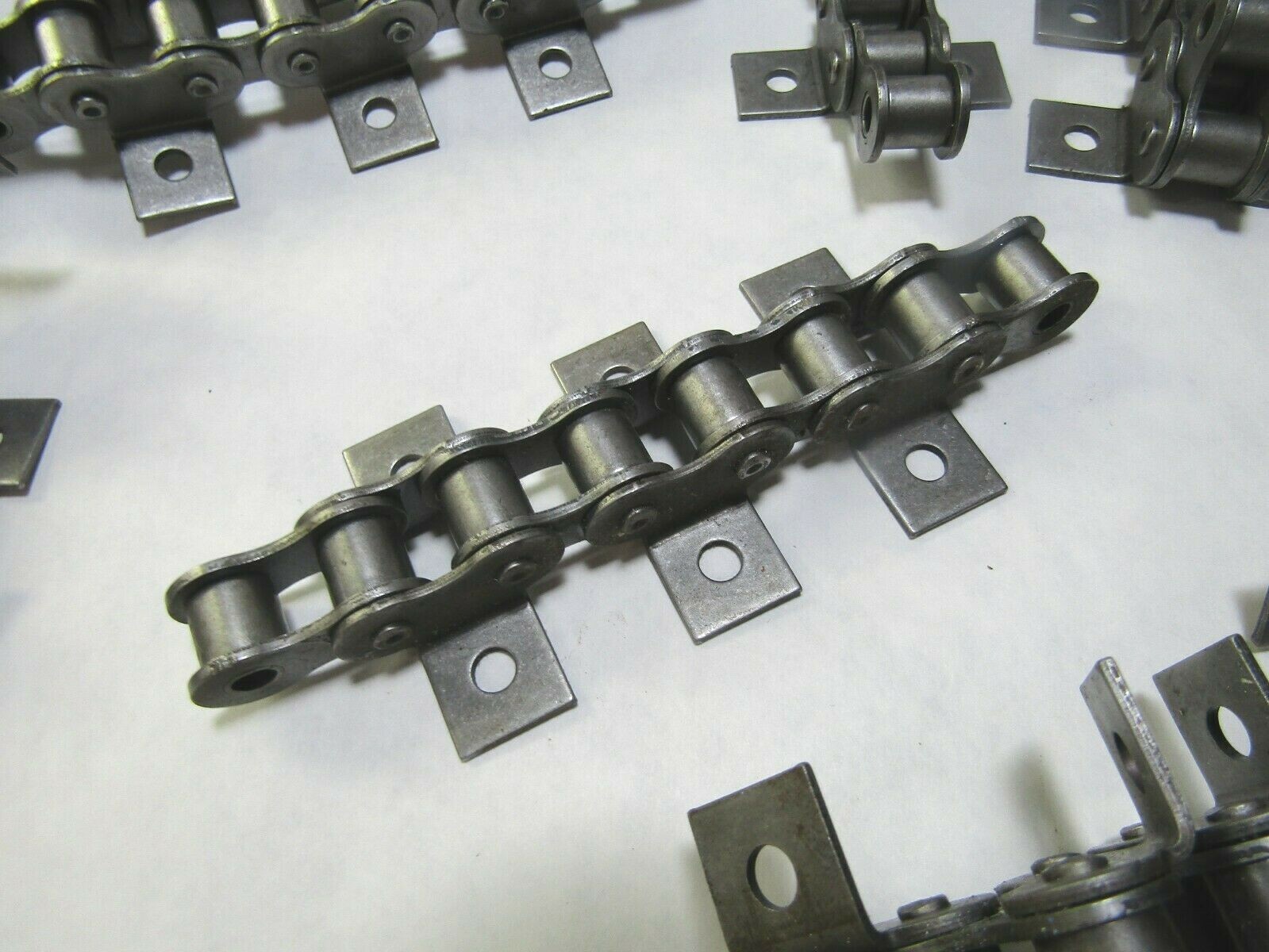 12 Sections RS12B-1 #12B-1 RIV Roller Chain 4 Links with 3 Double Bent ...