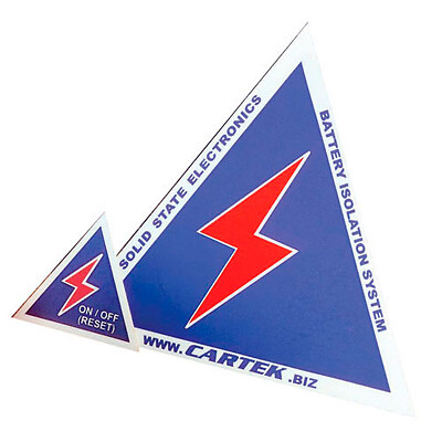 Cartek Rally Safety Stickers Pack - 1 Internal / 1 External - FIA / MSA ...