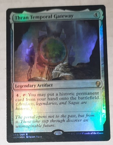 Magic The Gathering Thran Temporal Gateway Holo Foil Card 2018 WOTC 233 ...