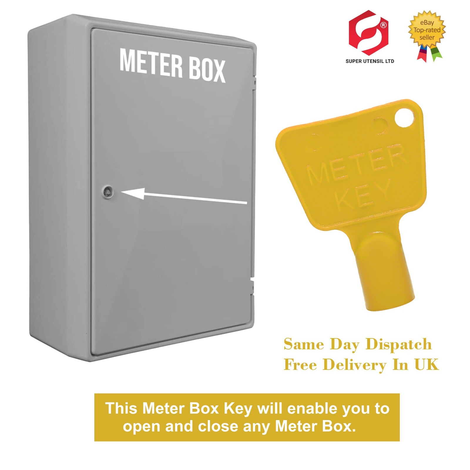 Gas Elecrtic Meter Utility Box Cupboard Triangular Key Meter key ...