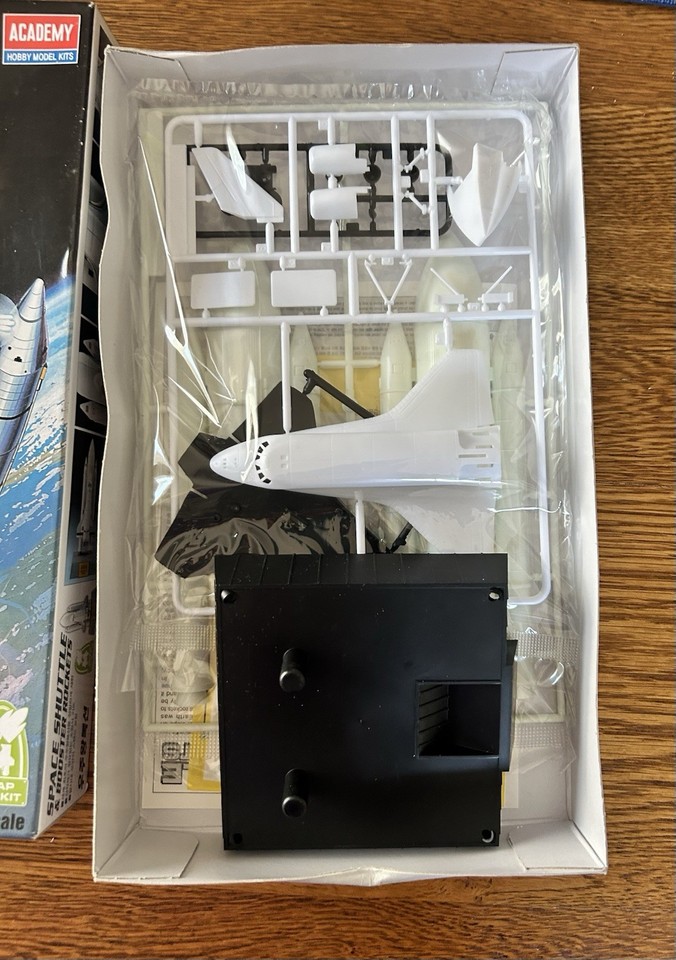 Academy Space Shuttle with Booster Rockets 1:288 Model Kit New Open Box ...