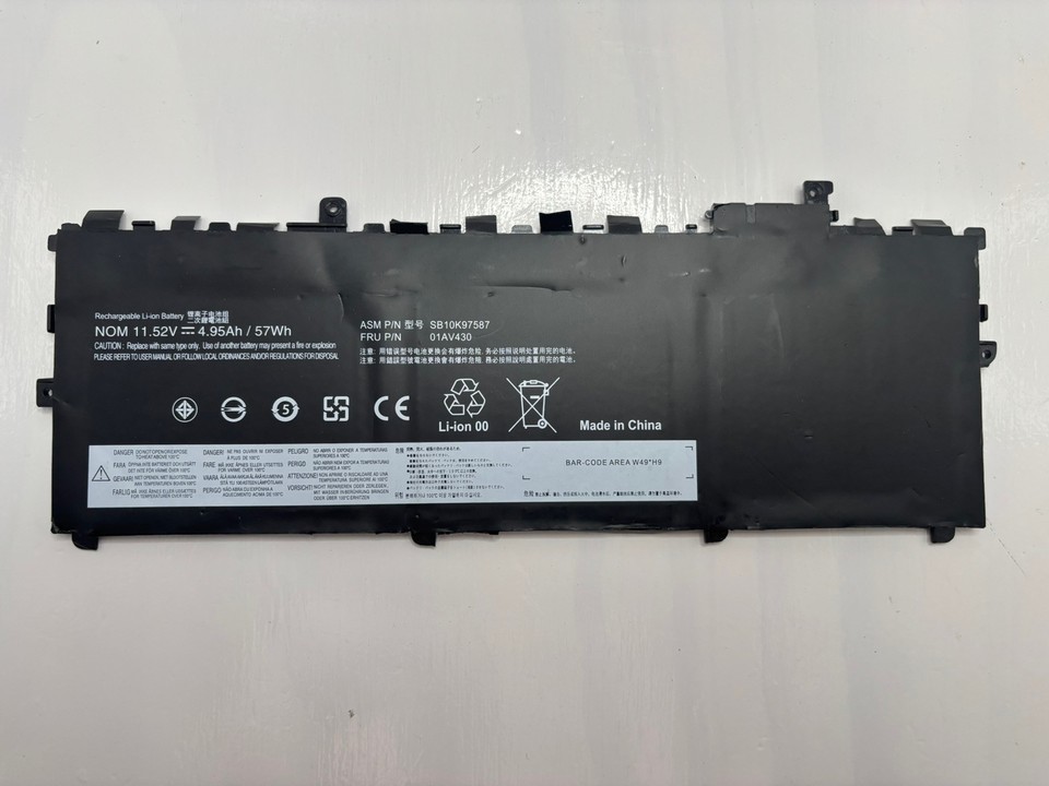 Lenovo Battery 01AV430 57Wh ThinkPad x1 Carbon | eBay