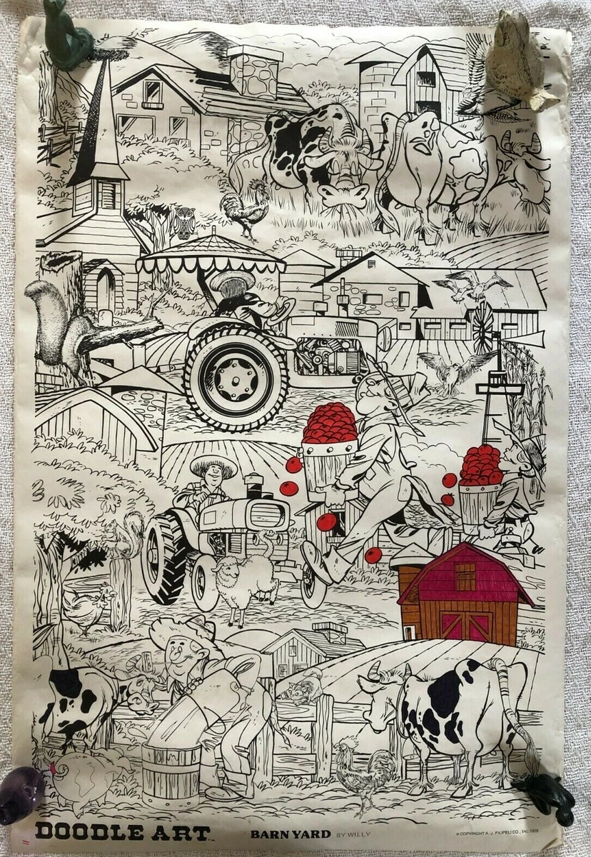 Vintage Doodle Art Posters