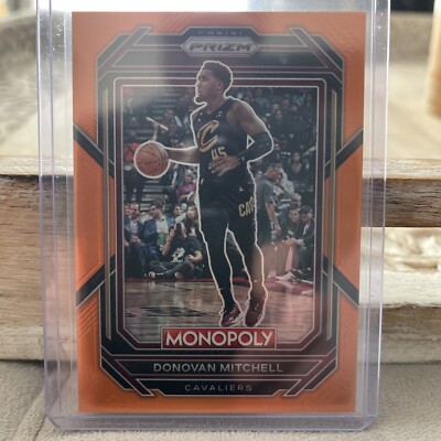 2022-2023 Panini Monopoly Prizm Donovan Mitchell Orange Prizm SSP /124 ...