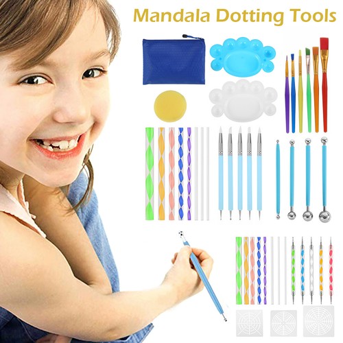 Mandala Dotting Tool Rock Painting Kits Pebble Art Set Drawing Pen ...