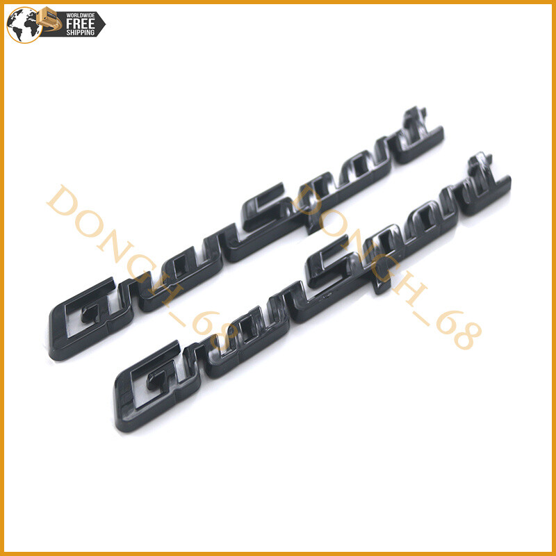 6x Set Gloss Black Emblem For Maserati Ghibli RH & LH GranSport Side ...