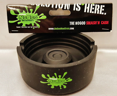 2 New NoGoo NonStick Silicone Smash N Cash Black Cigarette Ashtray Free ...