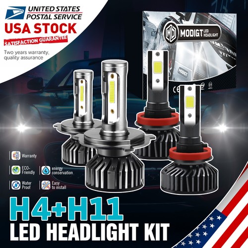 40000LM LED Headlight Bulbs H11 H8 H9 H4 9003 Fog Light Aluminum casing ...