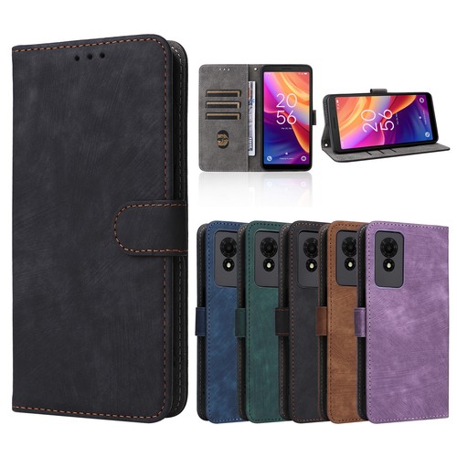 RFID Blocking Protection Flip Wallet leather Case For TCL 50 / 50 XL ...