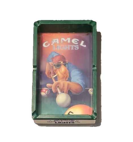 CAMEL LIGHTS CIGARETTE JOE COOL SHOOTING POOL ASHTRAY OR SNACK DISH ...