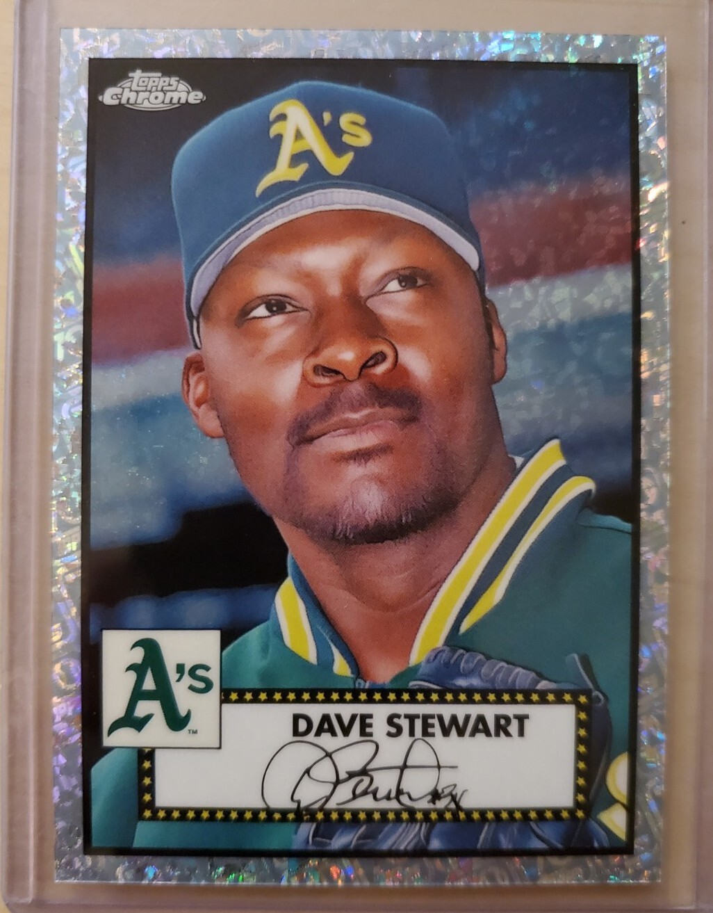 2021 TOPPS CHROME PLATINUM ANNIVERSARY DAVE STEWART MINI DIAMONDS /70 A ...