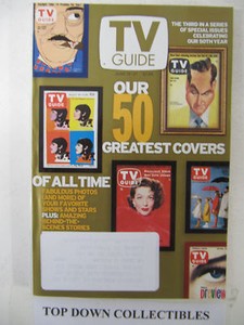 TV Guide June 15-21 2002 TV Guide 50 Years Greatest Covers Third In A ...