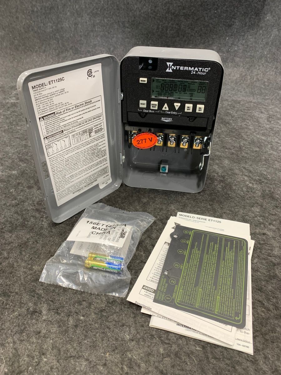 INTERMATIC ET1125C 24-Hour 2-Circuit Electronic Control 78275109957 | eBay