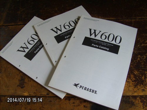 PEGASUS W600 sewing machine parts catalog | eBay