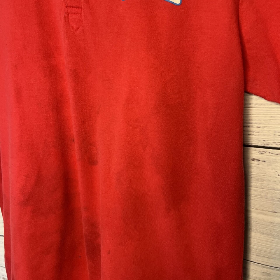 Sonic Drive In Crew Shirt Adult S Red Henley Short Sleeve by Barco ...