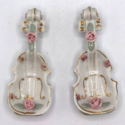 Vintage THAMES BONE CHINA FLOWER Violin Dish Made In Japan, Quantity 2 ...