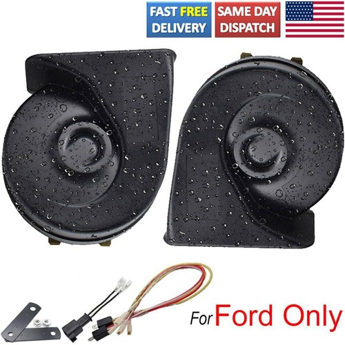 410/510Hz Dual Pitch Snail Horns For Ford Explorer Escape F-150 Fusion ...