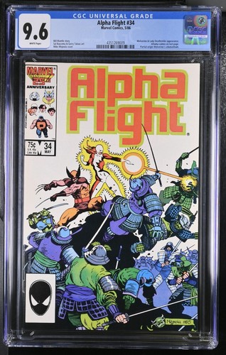 ALPHA FLIGHT #34 [1986] CGC 9.6 WP Marvel Comics LADY DEATHSTRIKE ...