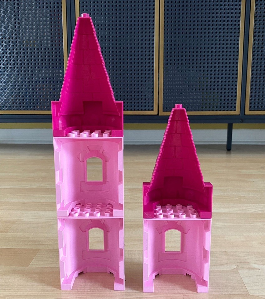 Lego Duplo Rare Pink Magenta Castle Roof Spire Curved Wall Turret 4828 ...