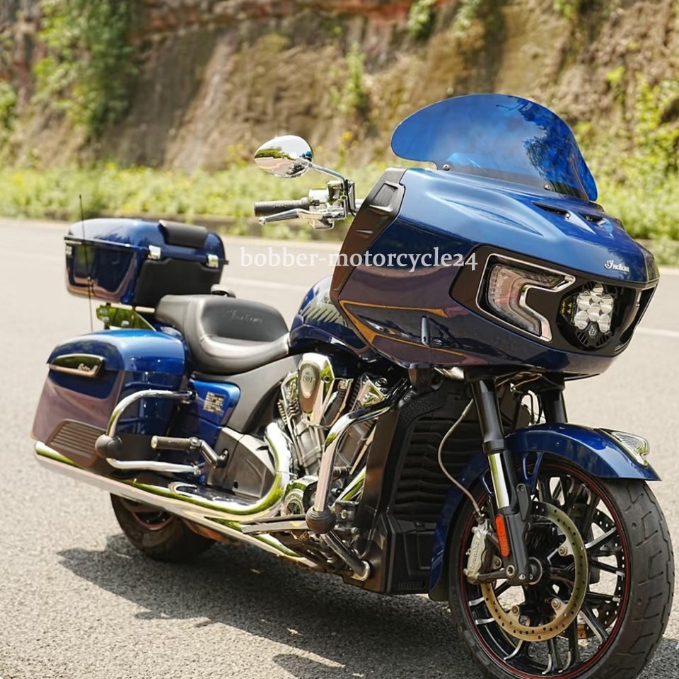 For Indian Challenger Limited Elite Motorcycle Blue 11" Flare ...