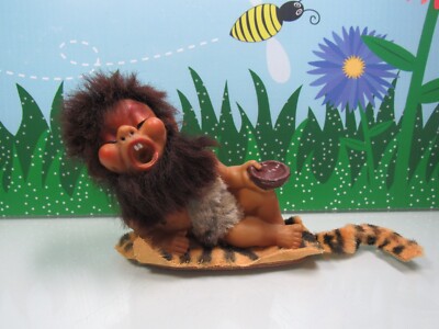 LOUNGING CAVEMAN (#2) - 5" Mop-pets by Sarco Troll Doll - RARE | eBay