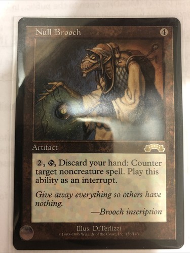 Null Brooch NM MTG Exodus Magic Gathering | eBay