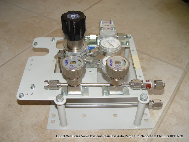 USED Semi Gas Systems Stainless Auto Purge HPI Nanochem Valves FREE ...