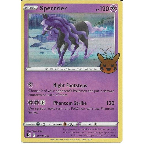 081/196 Spectrier : Rare Holo Card : Trick or Trade 2023 Pokemon TCG ...