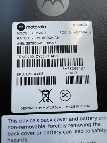 Motorola moto g stylus 5G 2023 (XT2315-5) 128GB (Cricket Wireless ...