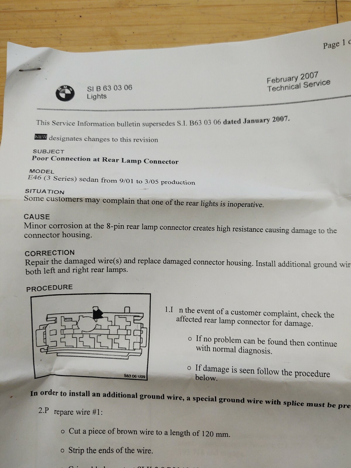 BMW 3Series Rear Lamp Wiring Kit 61131393718,61131379833,61131387150 ...