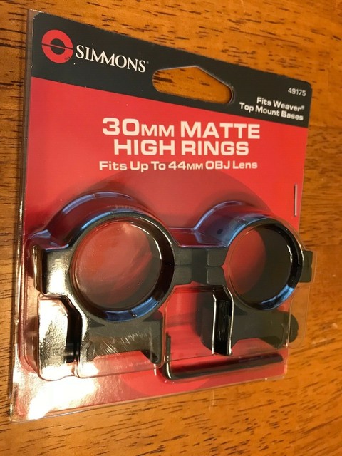 Simmons 49175 30mm High Scope Rings Matte Black for sale online | eBay