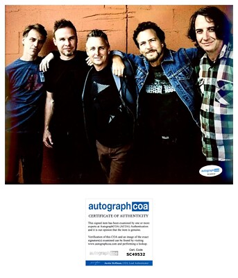 Mike McCready ‘Pearl Jam’ Guitarist Signed Autograph 8x10 Photo ACOA | eBay