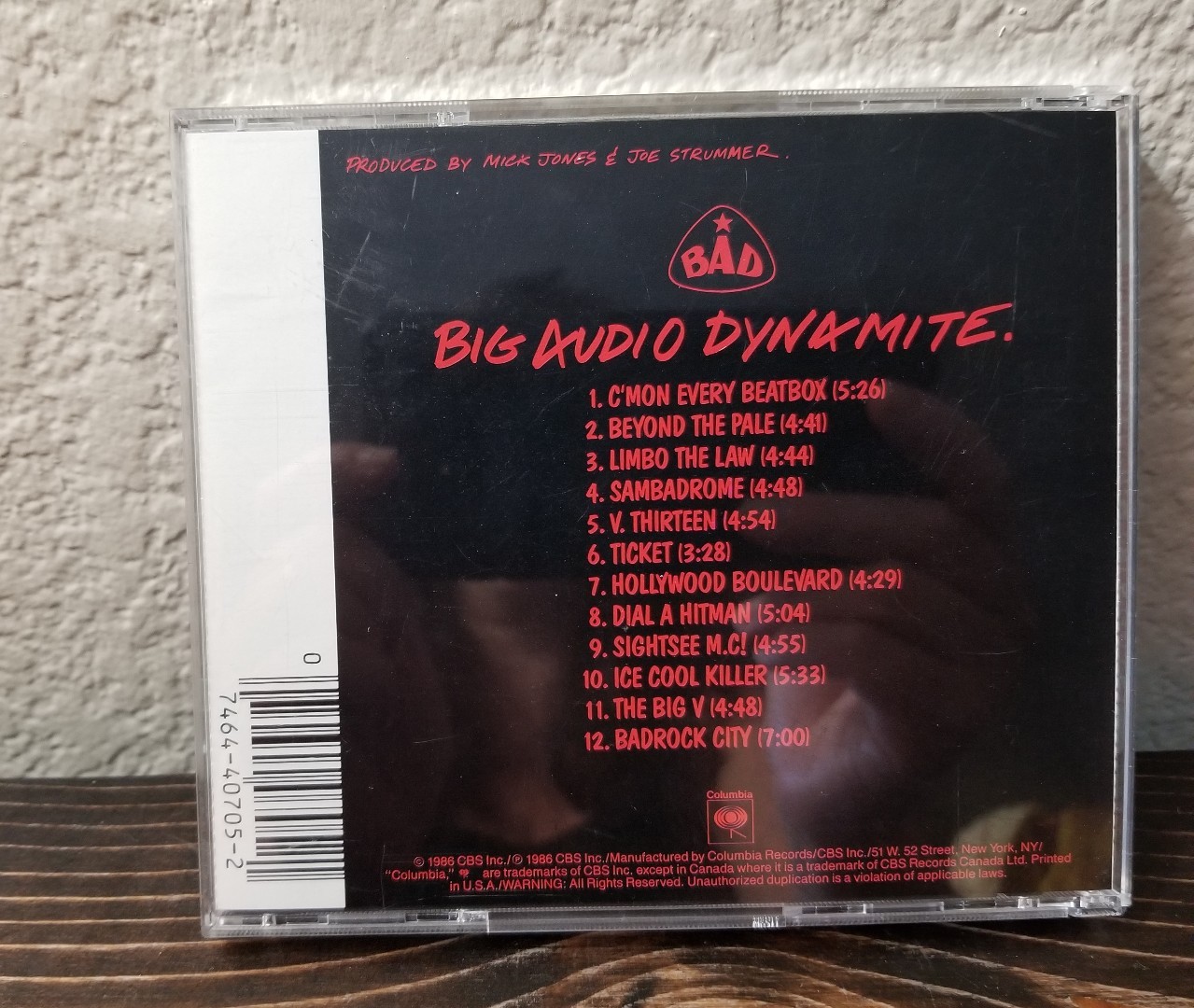 Big Audio Dynamite No 10 Upping St Compact Disc CD Columbia Mick Jones ...