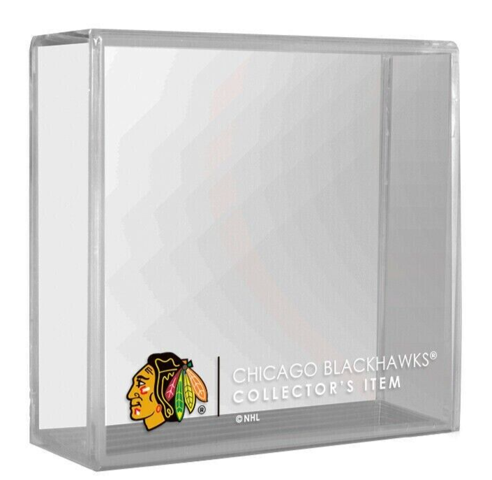 Chicago Blackhawks Official NHL Collectors Puck Display Case Holder ...