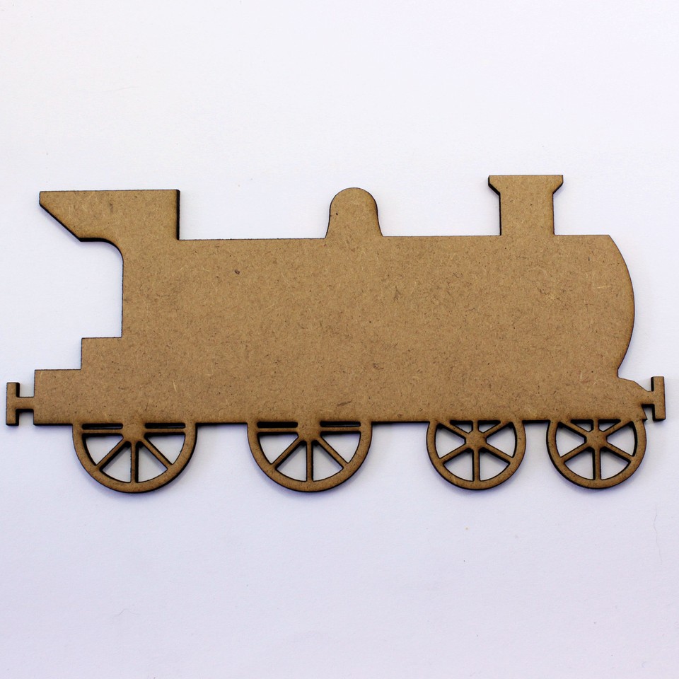 Train and Carriage Craft Shapes, Embellishments Decorations. 2mm MDF ...