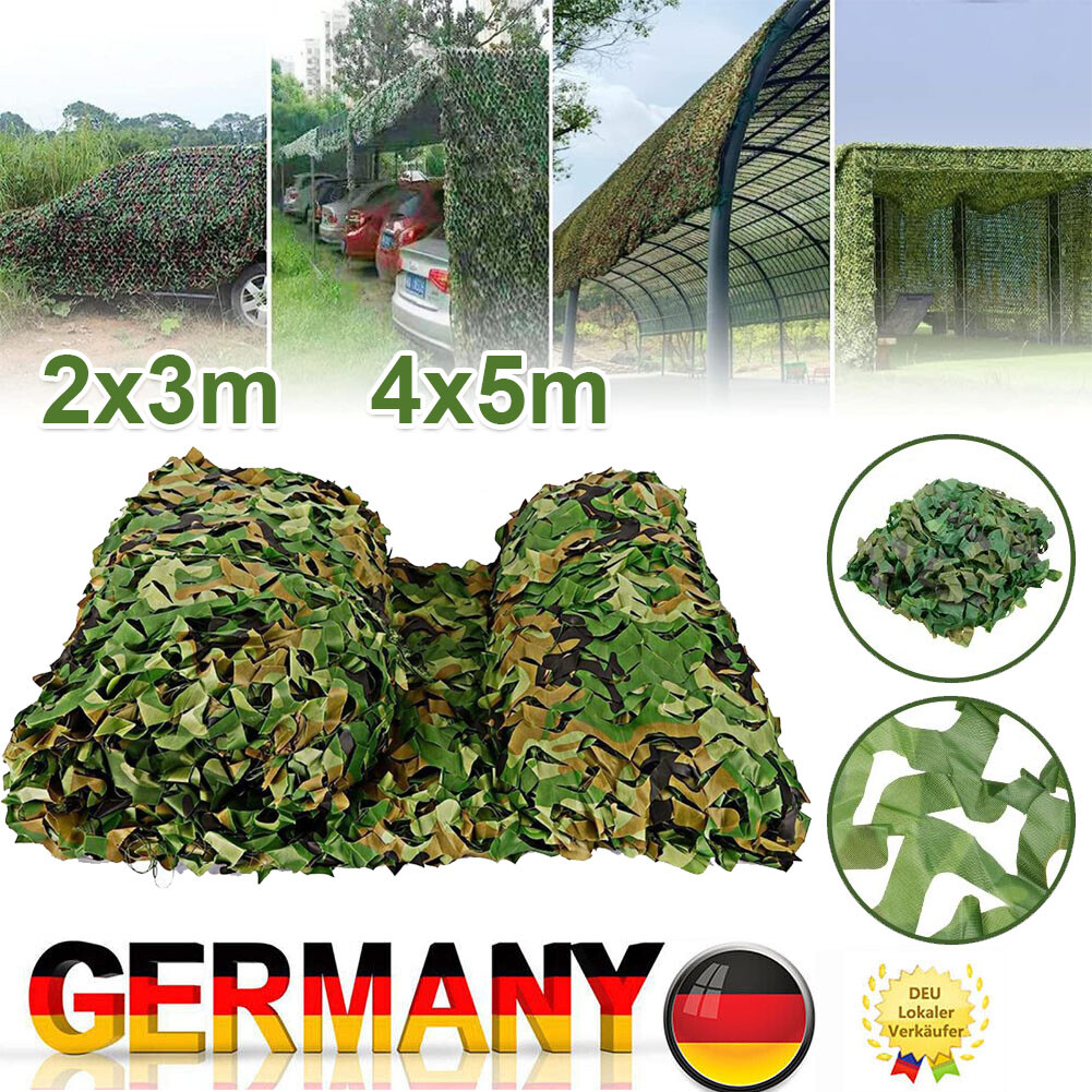 4x5m Camouflage Jagd Military Tarnnetz Bundeswehr Armee Army-Tarnung ...