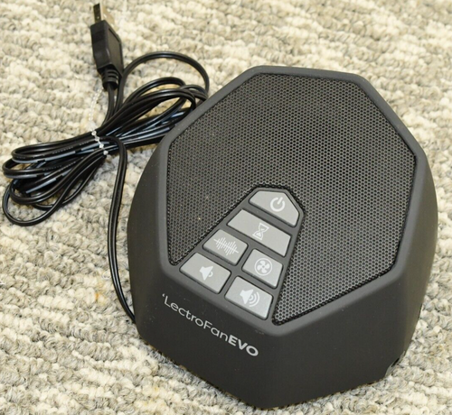 LectroFan ASM1020 EVO USB ASTI White Noise Sound Machine BLACK, NO ...