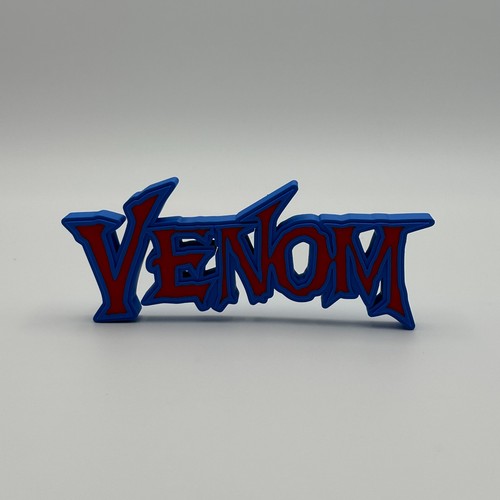 Marvel Venom Logo 3D Printed Sign Spider Man Comic Desk Room Display ...