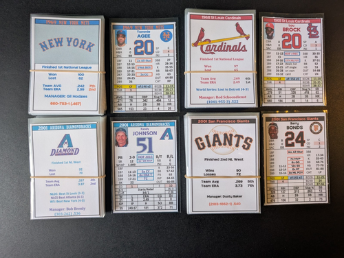 STATIS-PRO BASEBALL Version 3, Eight Great Teams Set | eBay