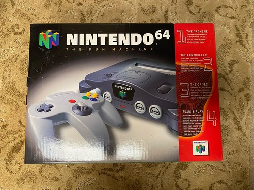 1996 Nintendo 64 Original N64 Video Game Console Empty Box & Styrofoam ...