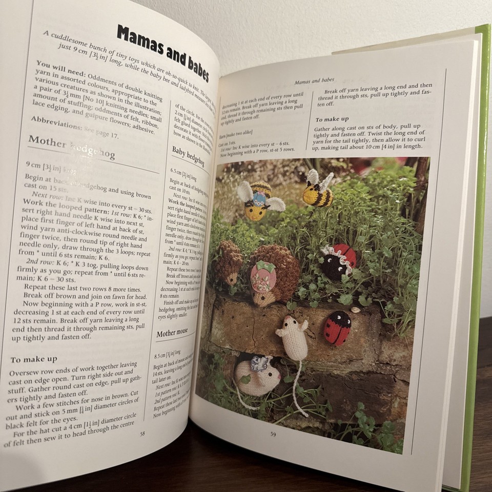 Vintage Jean Greenhowe Knitted Toys dolls Book Patterns hardback HB ...