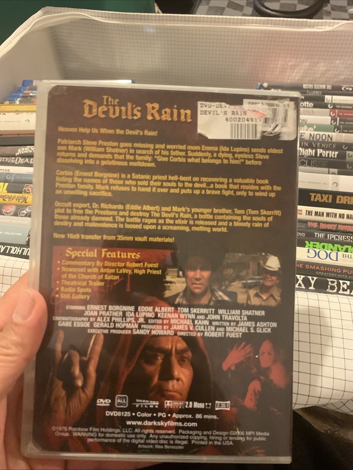 The Devil's Rain (DVD, 1975) W Insert 30306812595| eBay