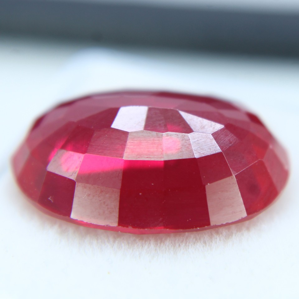 18.20 Ct Certified Natural Ruby Red Eye Clean Oval Shape Loose ...