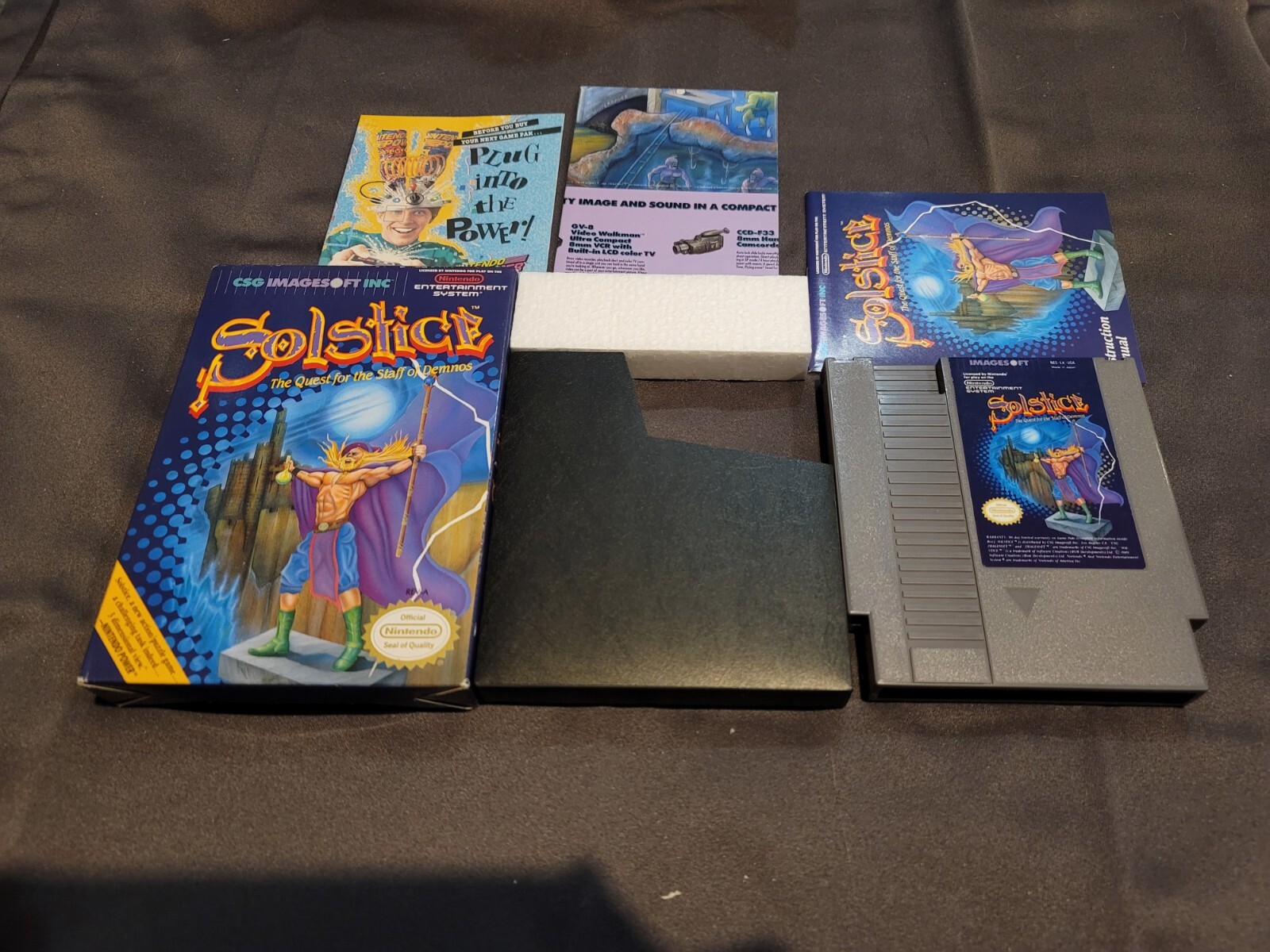 Solstice: The Quest for Staff of Demnos NES Nintendo Complete Box CIB ...