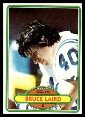1980 Topps #447 Bruce Laird Baltimore Colts Football Card EX | eBay