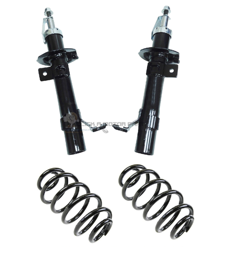 FORD FIESTA MK6 ST150 04-07 FRONT 2 SUSPENSION SHOCK ABSORBERS + COIL ...
