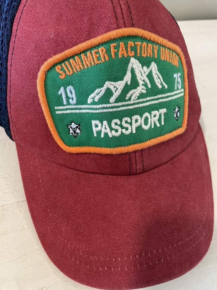 ZARA Summer Factory Union Snapback Baseball Hat Cap Adjustable Mesh ...
