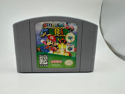 Nintendo N64 Game Super Mario 64- TESTED & WORKS- AUTHENTIC- FADED ...