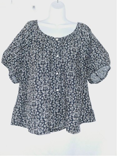 Universal Thread Floral sz XXL Black peasant prarie office siren ...