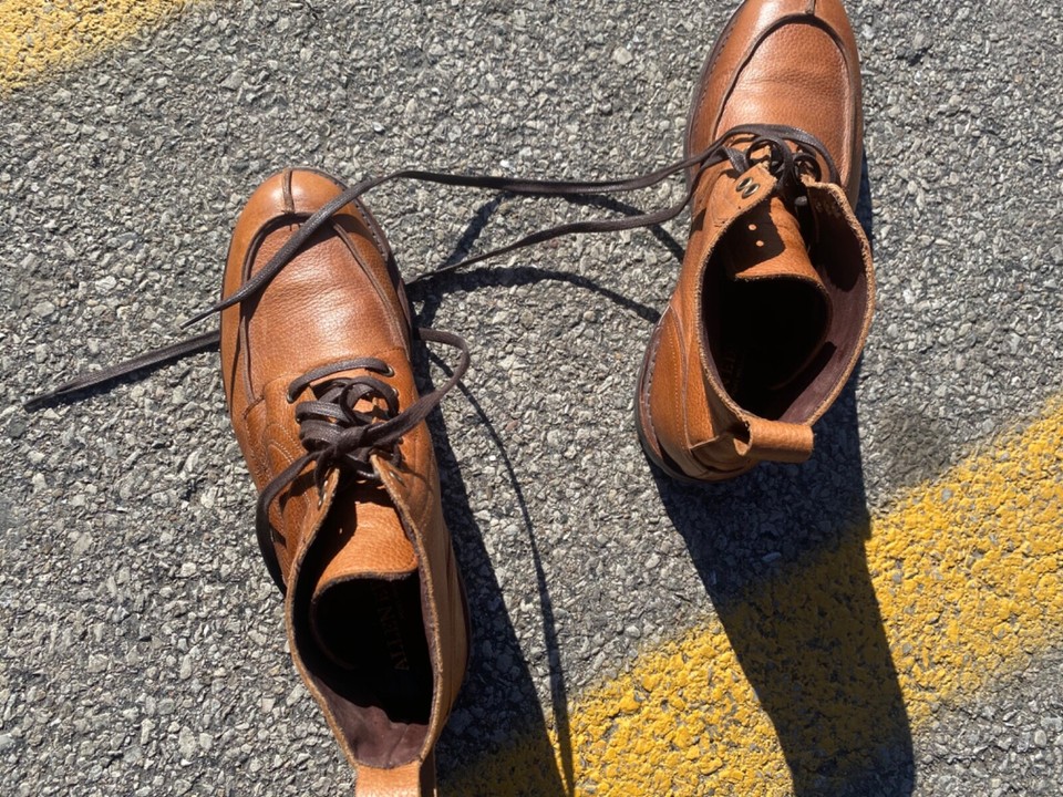 Used Allen Edmonds Rainier Split Toe Blucher Men's 11 1/2 D Boots Brown ...